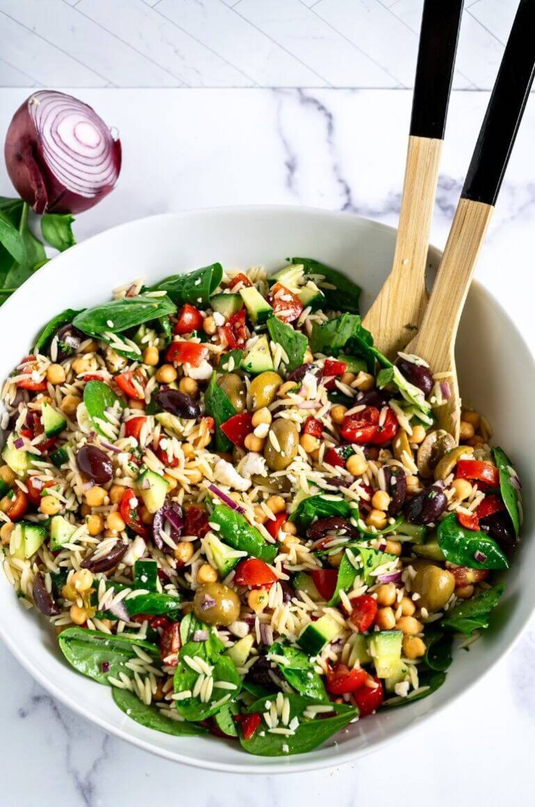 10-Minute Prep Mediterranean Orzo Salad – Tastilly