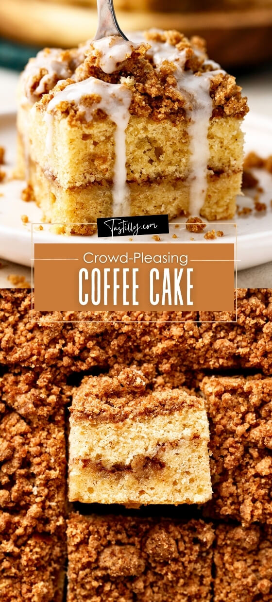 Easy Coffee Cake with Cream Cheese - Tastilly